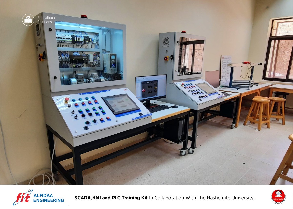 SCADA,HMI & PLC Training Kit, Collaboration With The Hashemite University. - Alfidaa Engineering